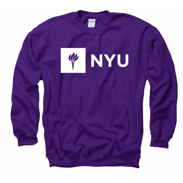 NYU Violets Adult Just Logo Crewneck Sweatshirt - Purple - Walmart.com