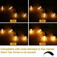 JESLED Lighting 27ft LED Outdoor String Lights, Waterproof Patio Lights ...