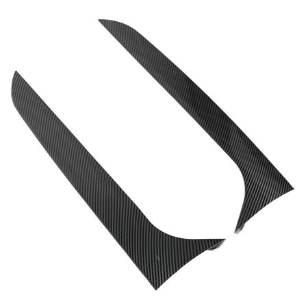 Rear Side Spoiler, Back Side Spoiler Carbon Fiber Style Black Left ...