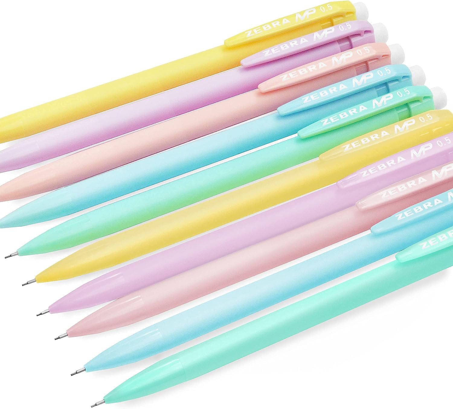 Zebra MP Mechanical Pencil - 0.5mm Fine Nib - Graphite Lead - Pastel ...