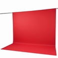 Efavormart Scuba Polyester Backdrop Curtain Red 10ftx12ft Durable Flame ...