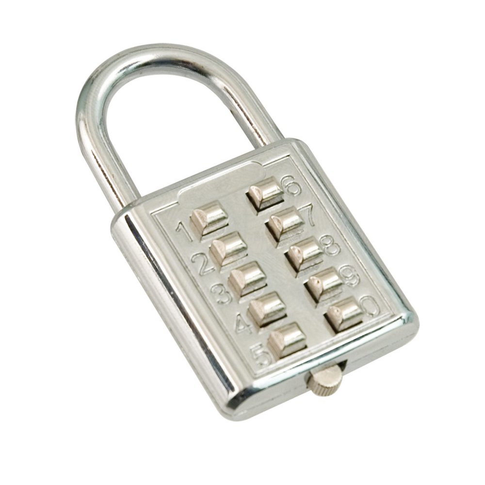 Tactile Push-Button Padlock - Walmart.com - Walmart.com