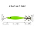 10Pcs Shrimp Lures Baits Squid Jigs Fishing Lures Glow Jigs Hook 3.6g ...