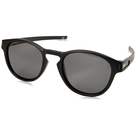 Oakley Men's OO9265 Latch Oval Sunglasses, Matte Black/Prizm Grey, 53 ...