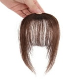 viviaBella clip on bangs human hair 3D Clip-on Bangs Topper Real Hair ...