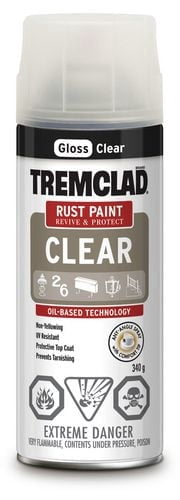 TREMCLAD Interior/Exterior Oil Based Rust Protection Spray Paint in ...