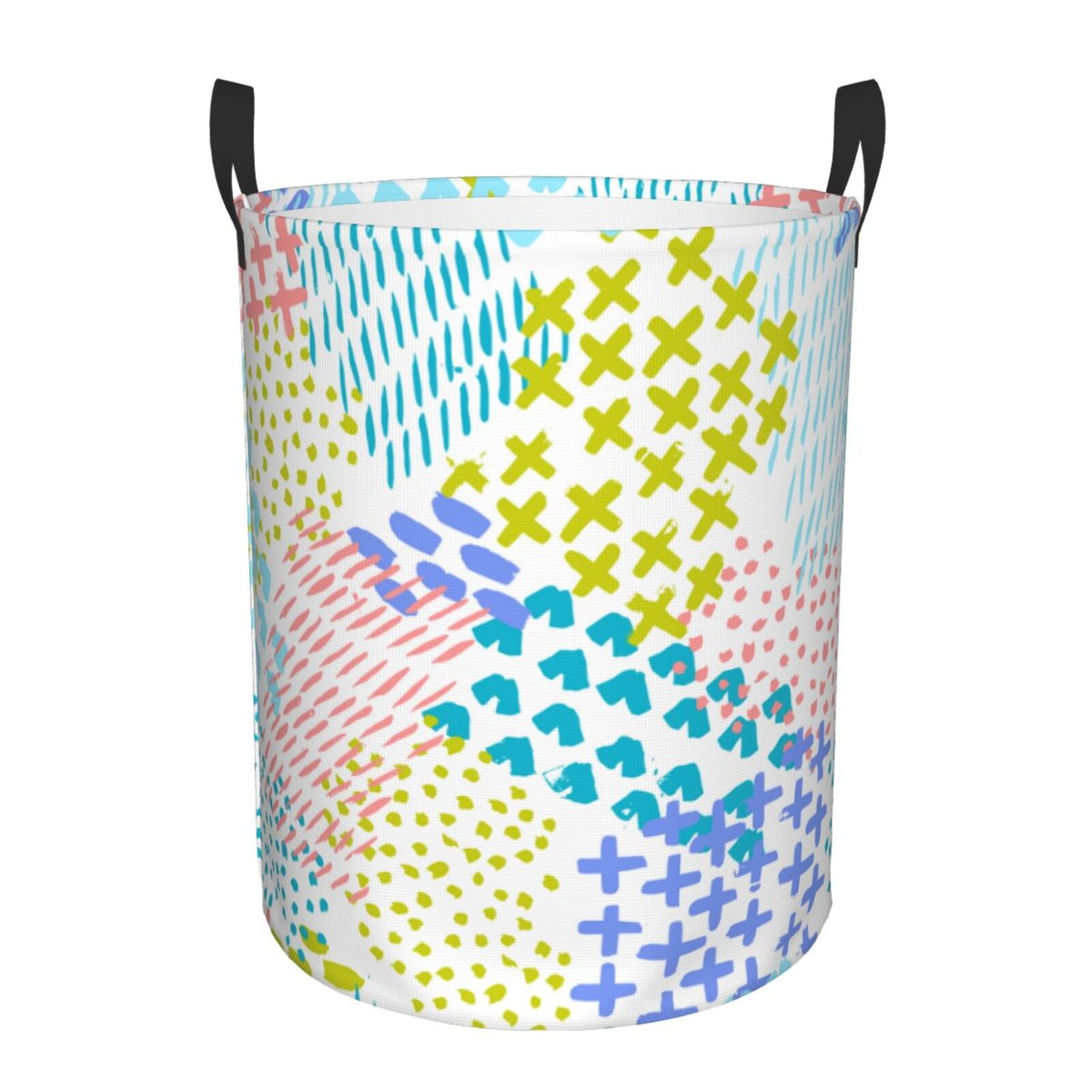 ZNDUO Round Laundry Basket, Waterproof Collapsible Laundry Baskets with ...