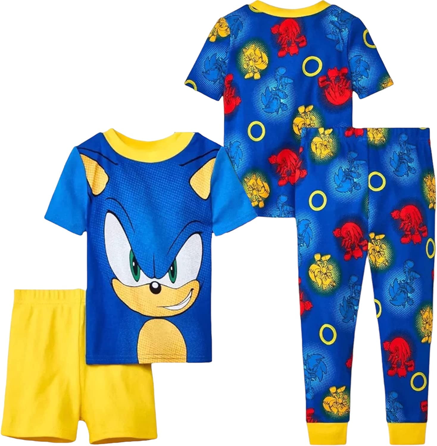 Sonic The Hedgehog Boys' Cotton Pajamas - Walmart.com