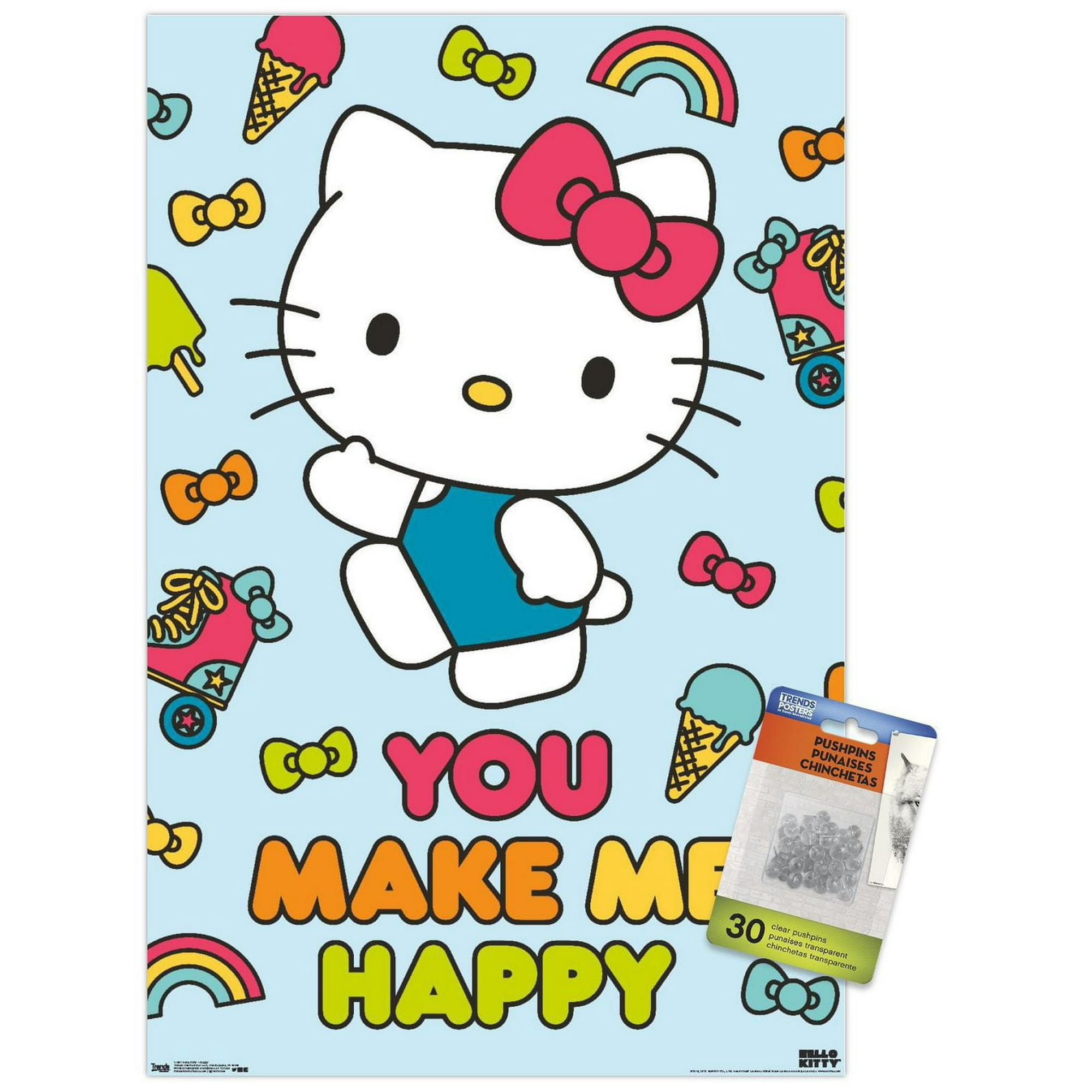 Click here for Trends International Hello Kitty - Happy Wall Post... prices