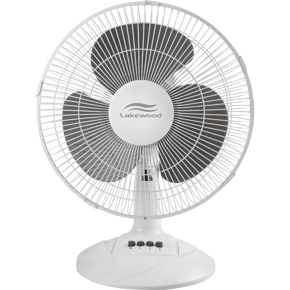 Lakewood 12" Oscillating Table Fan with 3 Speed Settings - Walmart.com ...