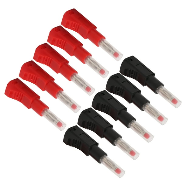 LYUMO 10Pcs 4mm Banana Plugs Connectors With Retractable Sheath For ...