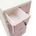 Miumaeov 6-Drawer Plastic Dresser, Vertical Storage Cabinet with Wheels ...