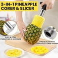 Pineapple Corer and Slicer Tool - Pineapple with Serrated Tips - Easy ...