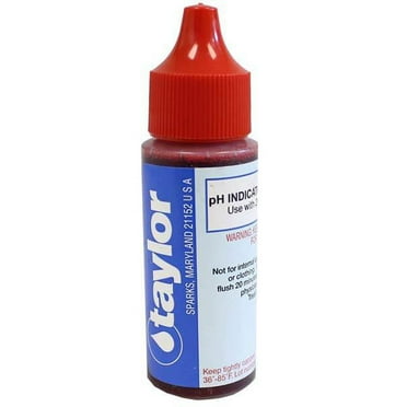 Taylor Technologies Phenol Red pH Indicator, 2 oz. R-1003J-C - Walmart.com