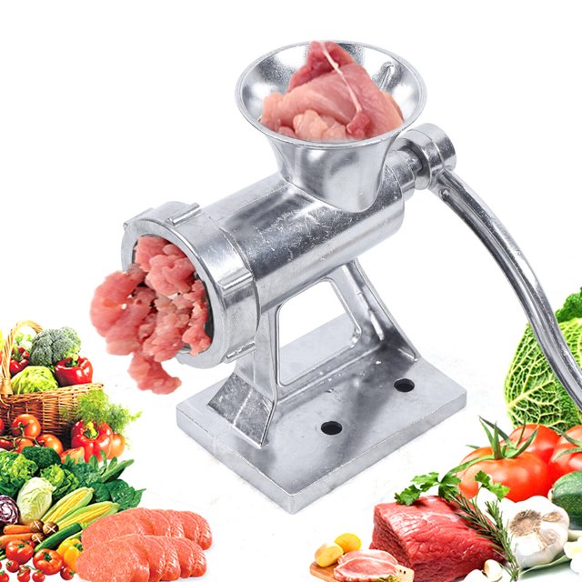 Small Table Manual Meat Grinder Mincer Cooking Machine Filling Sausage ...