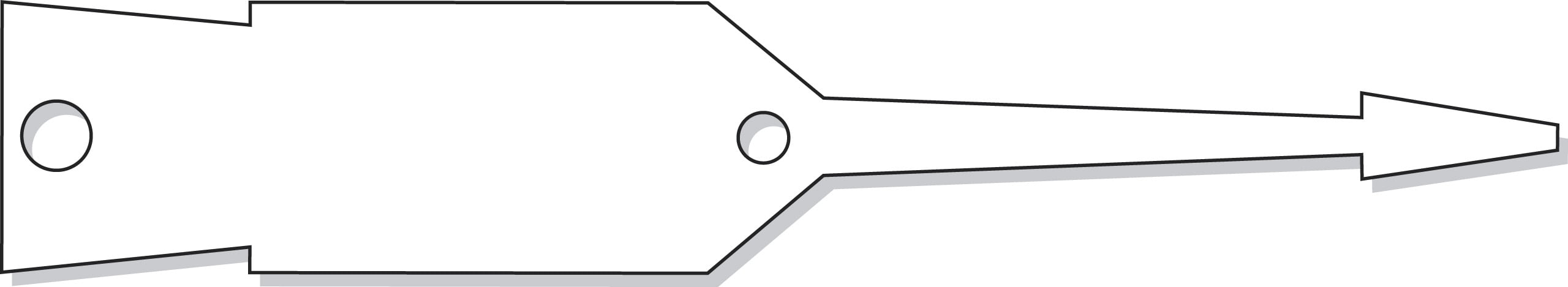 Small Arrow ID Tags - White - 3/4ʺH x 4 1/2ʺL - Pack of 1000 - Walmart.com