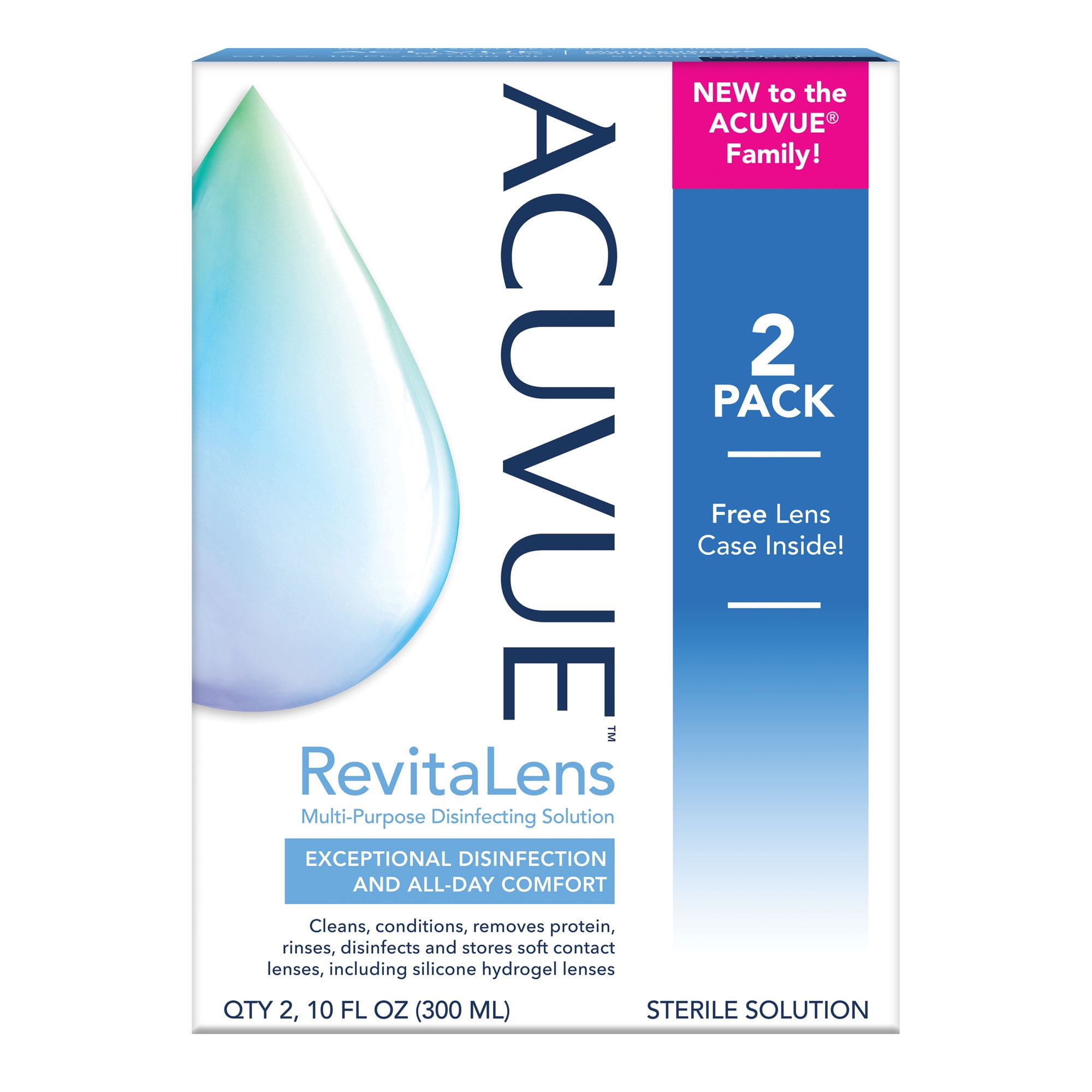 ACUVUE RevitaLens Multi-Purpose Disinfecting Solution 2x10oz - Walmart.com
