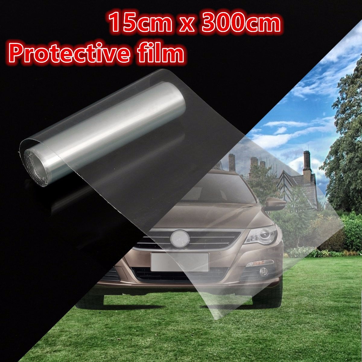 15cmx300cm Clear Car Protective Film Vinyl Door Edge Paint Protection ...