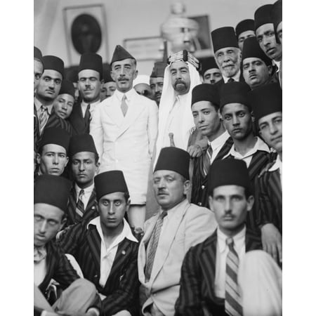 Feisal Of Iraq And Emir Abdullah Of Jordan History (24 x 36) | Walmart ...