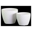 Urban Trends Collection Ceramic Round Pot with Embossed Teardrop Design ...