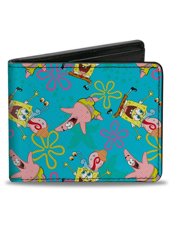 Nickelodeon Wallet, Bifold, Spongebob Patrick Starfish Pose Pineapple ...