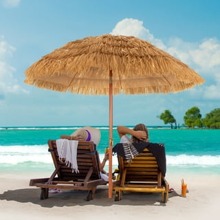 Bayside21 8 FT Tiki Umbrella Thatch Patio Umbrella Hawaiian Style ...