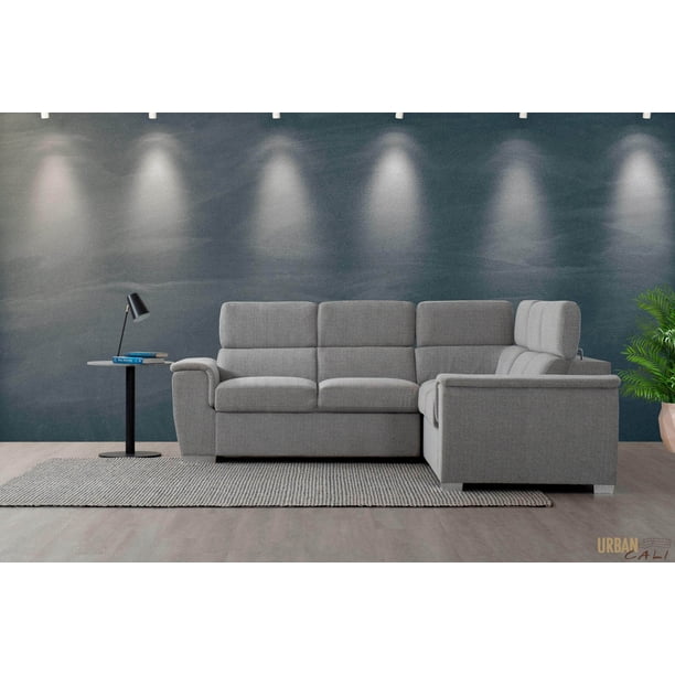 Urban Cali Bel Air Modular Corner Sectional Sofa in Thora Stone ...