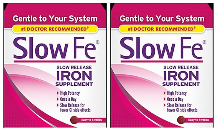 Slow Fe Slow Release Iron, Tablets 30 ea (Pack of 2) - Walmart.com
