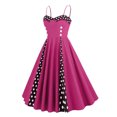 Ayolanni Color Block Dresses for Women Scoop Neck Sleeveless Vintage ...