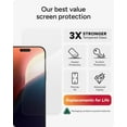 PYYAN-Glass+ Screen Protector for iPhone 16 Pro Max \u2013 3X Stronger Tempered Glass with ...