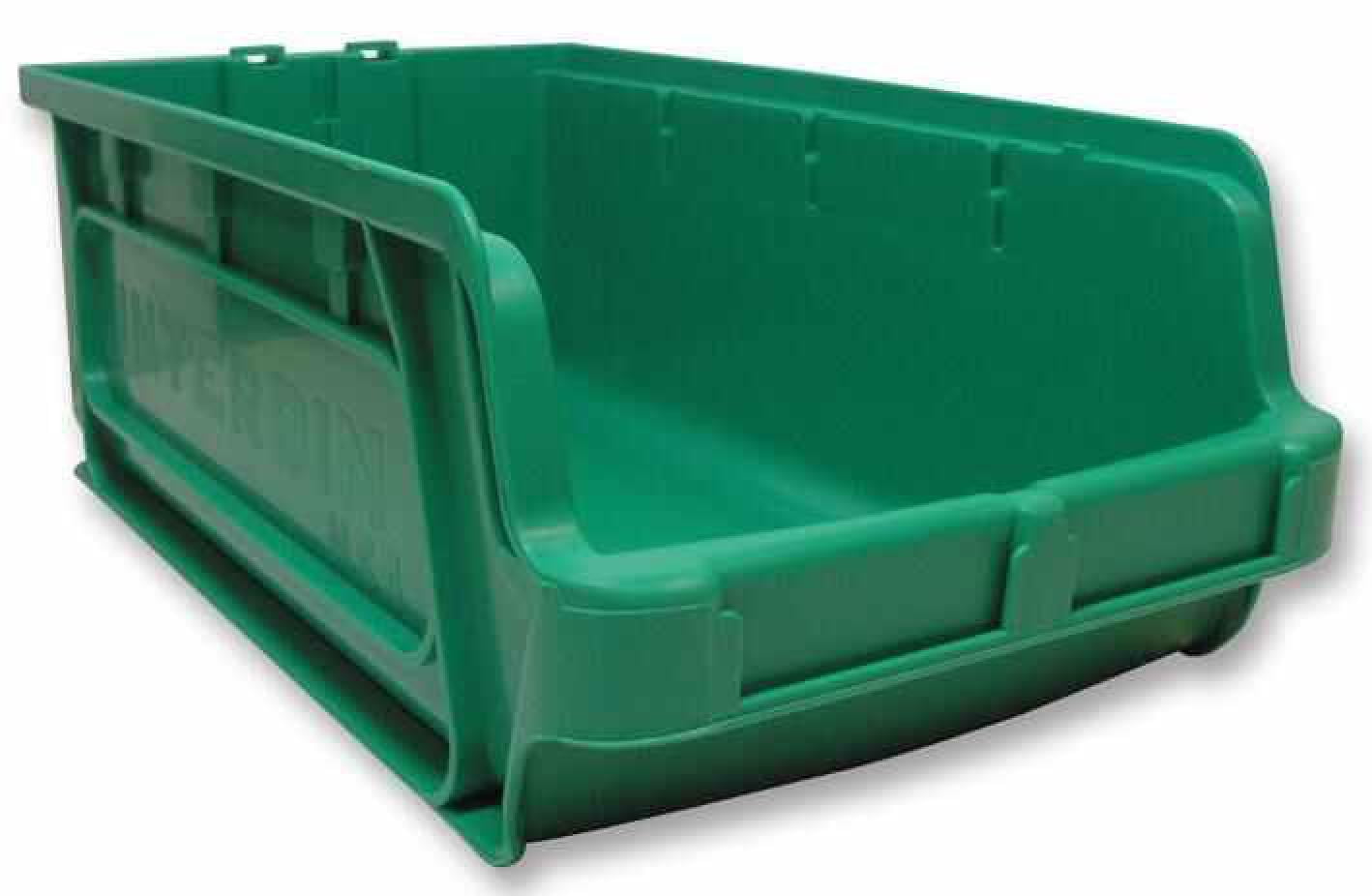 INTERBIN - High Capacity Plastic Storage Bin, Green XL - 130mm x 205mm ...