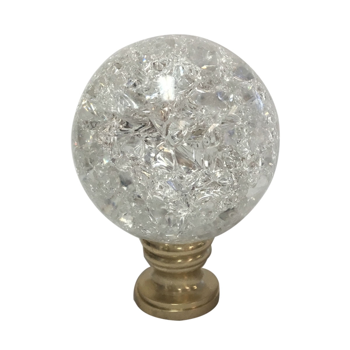 Royal Designs, Inc. Large Clear Ball with Crackle Texture K9 Crystal ...