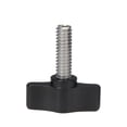 4pcs 1/4"-20 x 3/4" Thumb Screws Stainless Steel with Black Aluminum ...