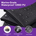 Agricasst 1200D Trailerable Boat Cover, 18-20FT Heavy Duty Waterproof ...