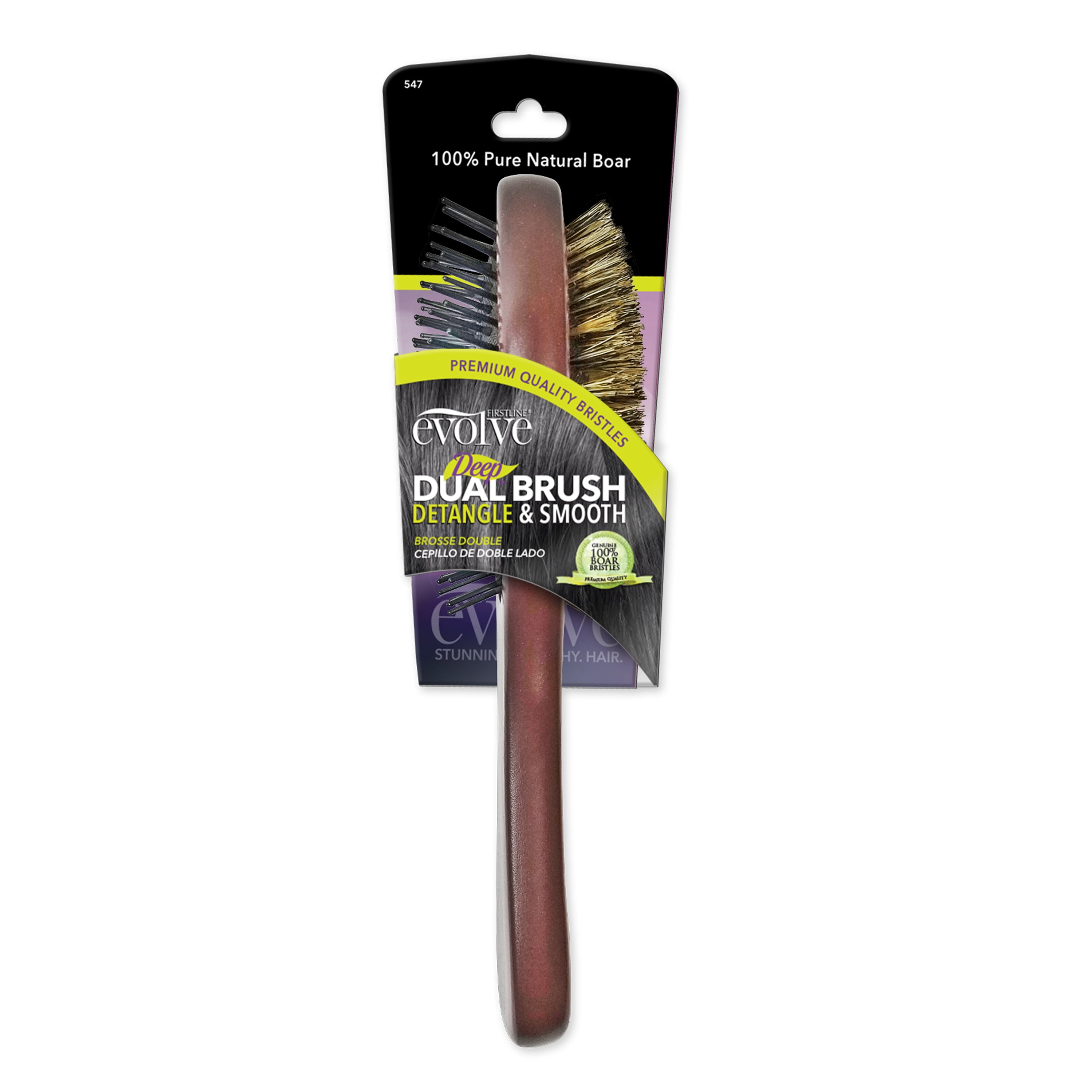 Evolve Deep Dual Detangle & Smooth Oval Paddle Hair Brush, 1 EA ...