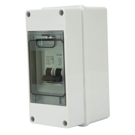 Circuit Breaker, Transparent Window PA66 Shell Safe IP65 1000V 10A DC ...