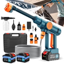Lemolifys Cordless Pressure Washer with 2Pcs 3000mAh Battery, 6-in-1 ...