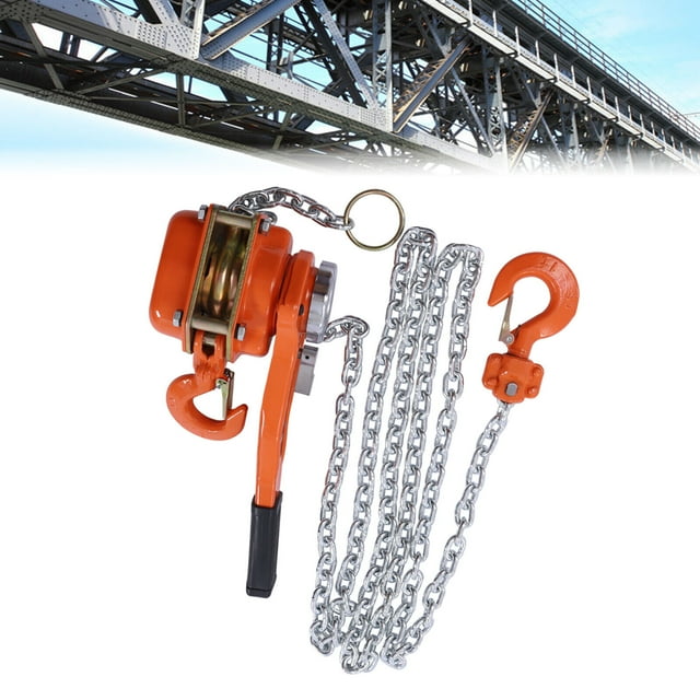 DENEST 0.75T Lever Block Chain Hoist Come Along Puller 10Ft Chain ...