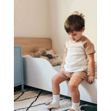 PatPat Toddler Boys Summer Clothes Set, Waffle Color Block Raglan ...