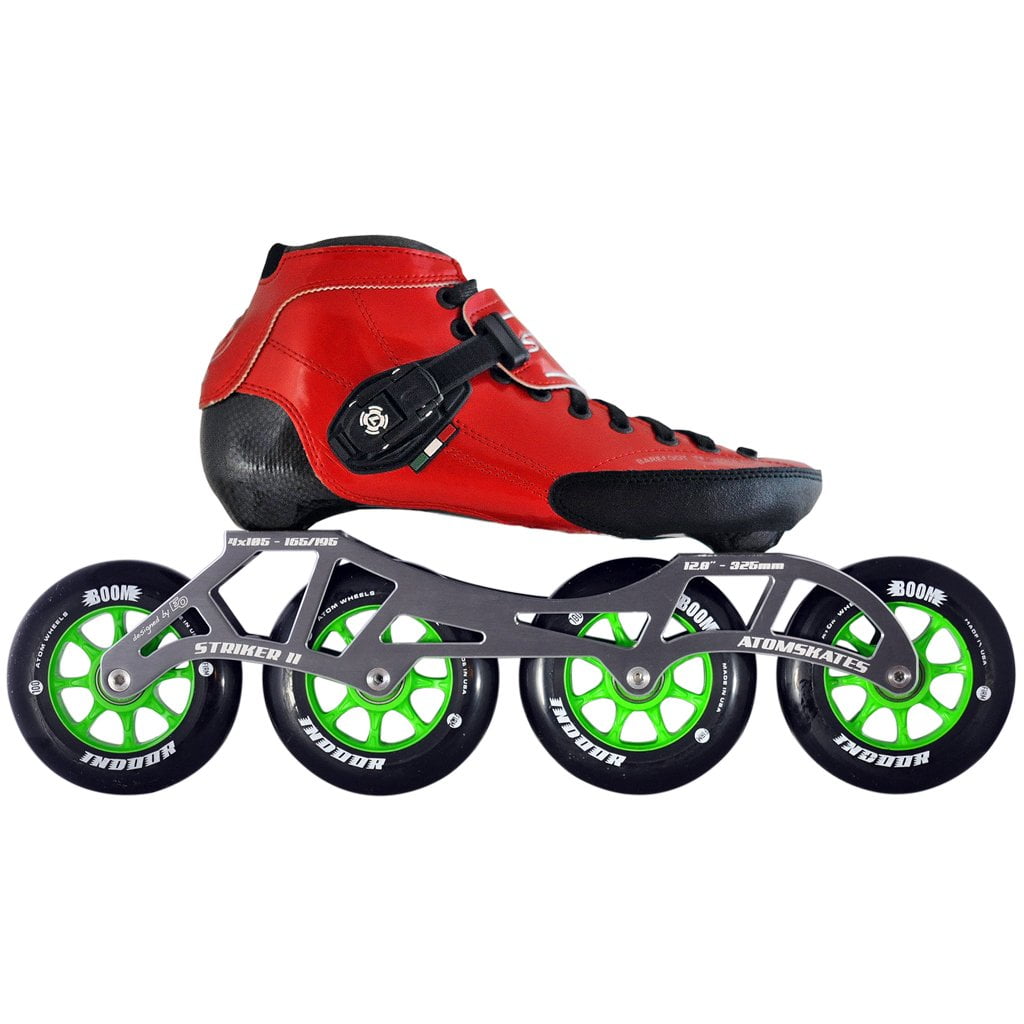 Atom Luigino Strut 4 Wheels Indoor Inline Skate Package (Boom Indoor ...