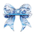 11.8x11.4In Blue Bow Shaped Wooden Wall Shelf Boho Hanging Rack For ...