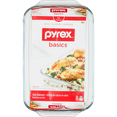 Pyrex Large Rectangular Casserole, 4 Qt Oblong Glass Baking Dish ...