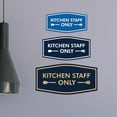Signs ByLITA Fancy Kitchen Staff Only Spatula Graphic Sign (Black ...