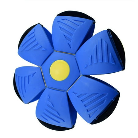 Flying Flat Throw Disc Ball Toy 6 LED Lights Dazzling Performances ...