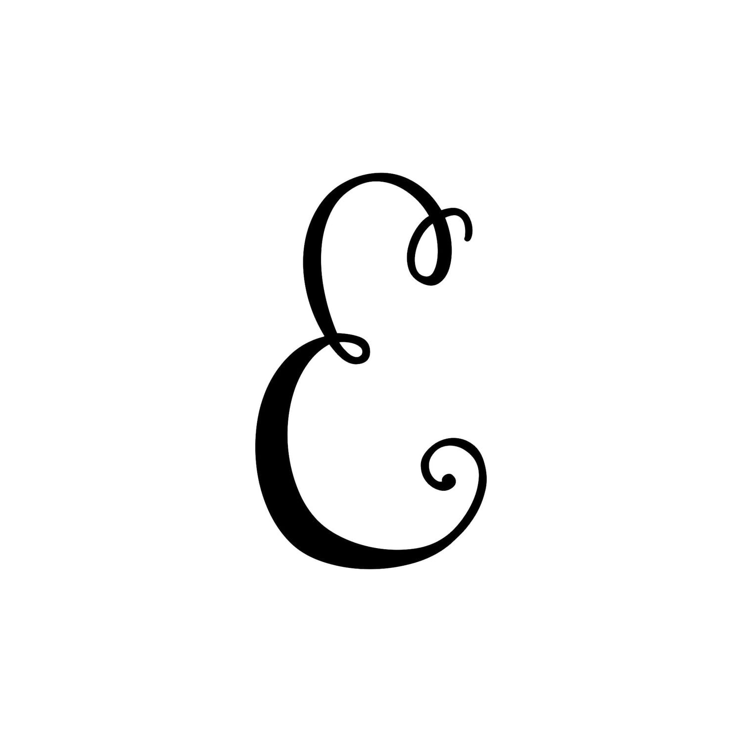 Fancy Capital Letter E