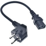 Toptekits EU Europe Schuko to IEC C13 Cable,1ft/30cm 2-Prong European ...