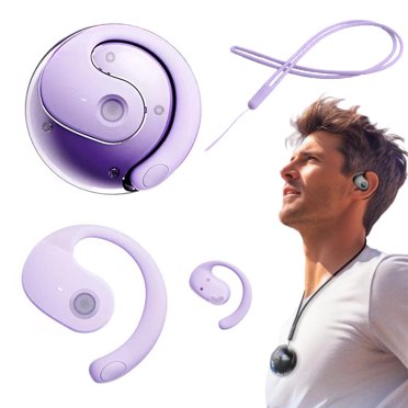 EMEET AirFlow Open Ear Headphones, Bluetooth 5.3 Wireless Headsets ...