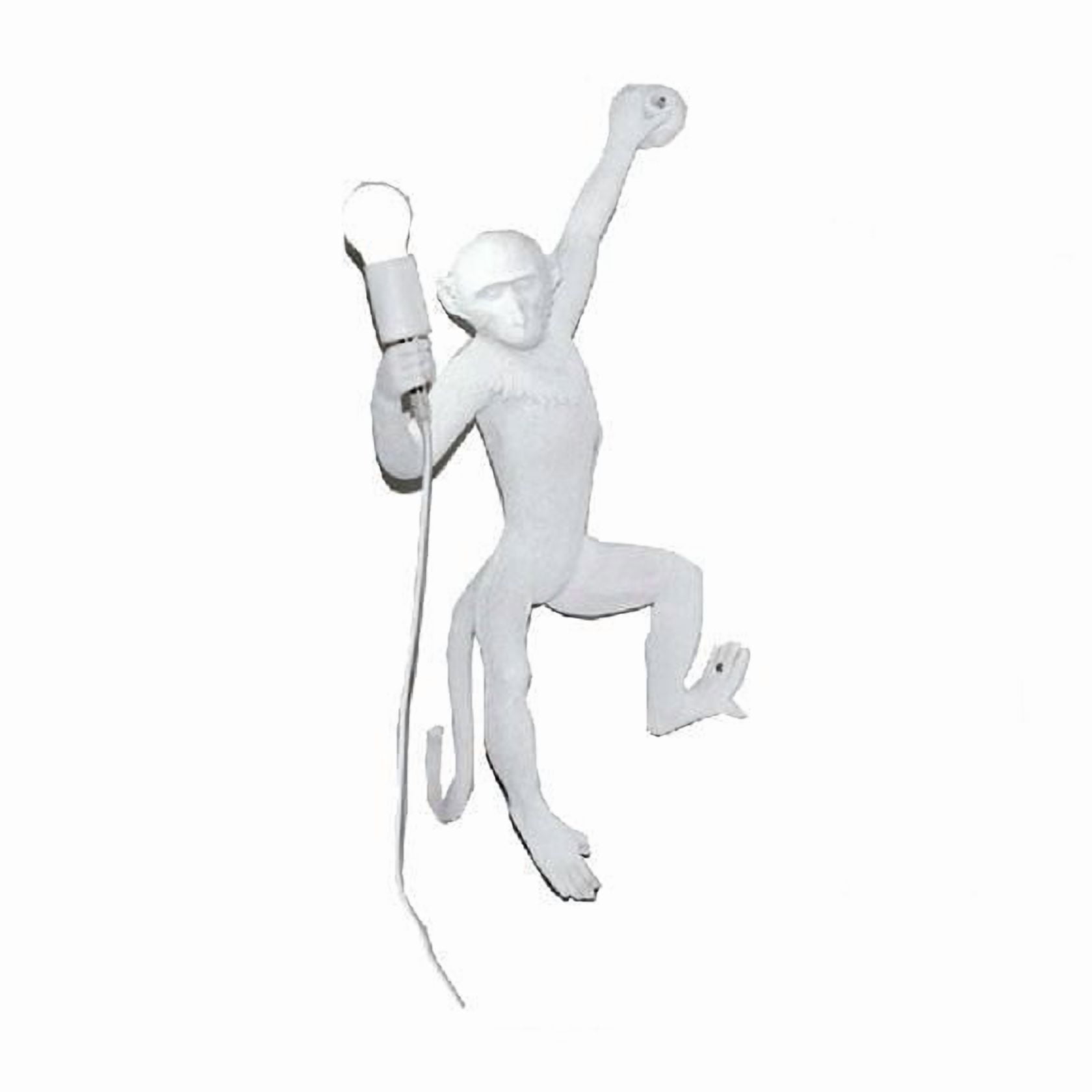 Click here for Plata Décor Import Inc Monkey Wall Lamp 2 In White... prices
