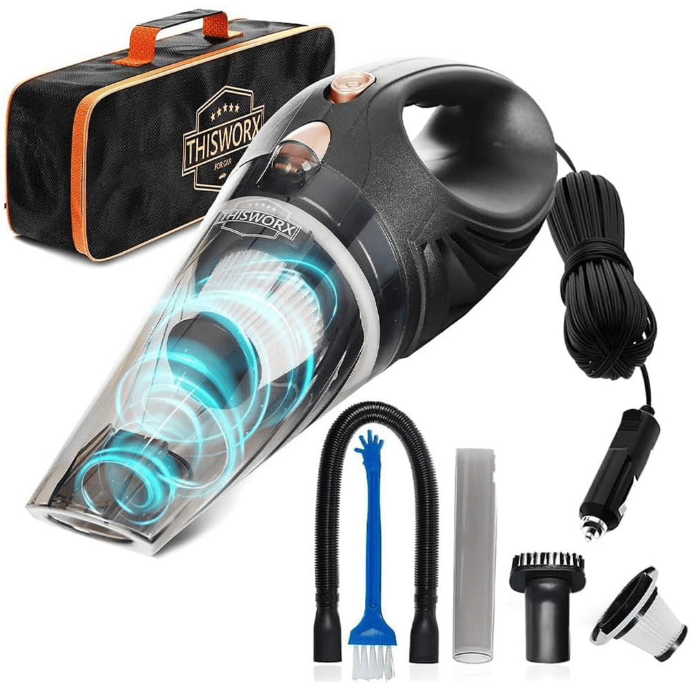 Click here for Thisworx Thiswork Portable Car Vacuum - Black prices