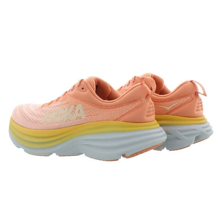 HOKA ONE ONE Bondi 8 Womens Shoes Size 9, Color: Shell Coral/Peach ...